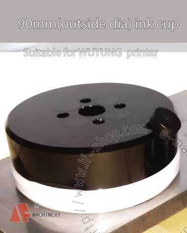 Ink cup (outside dia:Ø90mm) WT/flat model|IF-CUPWT90|Flat type ink cup ...
