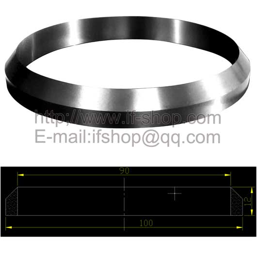 Tungsten carbide steel scrape ring for ink cup （Dia:120mm